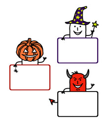 Cartoon labels 5 Royalty Free Vector Image - VectorStock