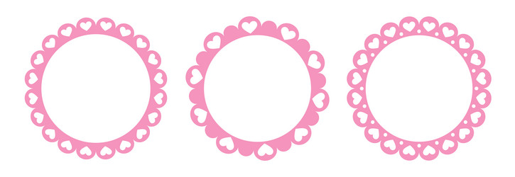 Scalloped Edge Circle Vector Images (45)