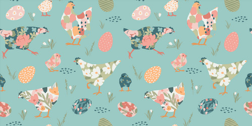 Floral seamless pattern design for paper Vector Image