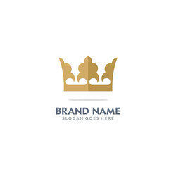 Crown triangle logo Royalty Free Vector Image - VectorStock