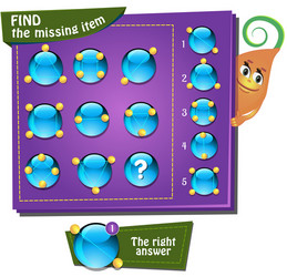 Find the missing part 2 Royalty Free Vector Image