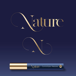 Noble logo n monogram red hoes shop emblem Vector Image