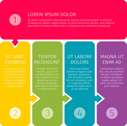 Round process steps Royalty Free Vector Image - VectorStock