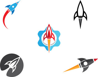 Rocket symbol Royalty Free Vector Image - VectorStock
