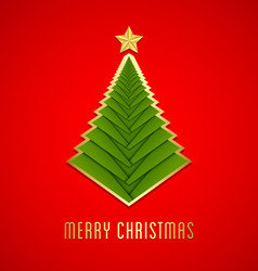 Simple christmas tree Royalty Free Vector Image