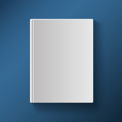 Blank Blue Book Cover Template