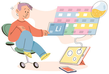 School or preschool children using gadgets kids Vector Image