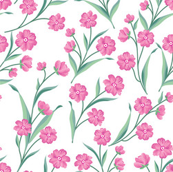 Spring garden seamless pattern natural Royalty Free Vector