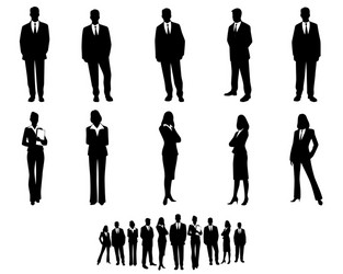 Business people set Royalty Free Vector Image - VectorStock