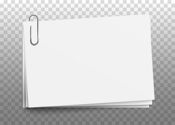 Paper clip for attachment office document Vector Image