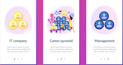 Ceo it app interface template Royalty Free Vector Image