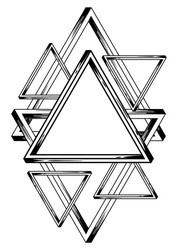 Impossible shapes optical Royalty Free Vector Image