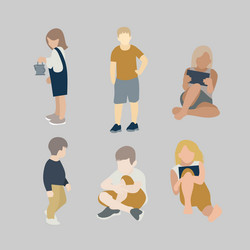 Children Royalty Free Vector Image - VectorStock