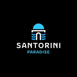 Santorini logo Royalty Free Vector Image - VectorStock
