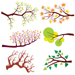 Autumn branch Royalty Free Vector Image - VectorStock