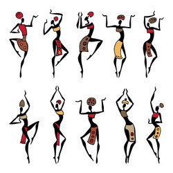 African beautiful women Royalty Free Vector Image