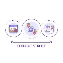 Progress review concept Royalty Free Vector Image