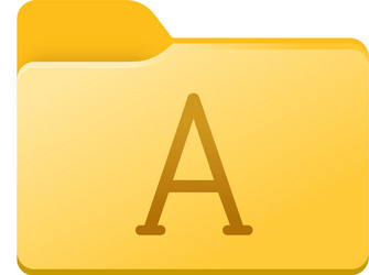 Windows 11 - style - office folder icon Royalty Free Vector