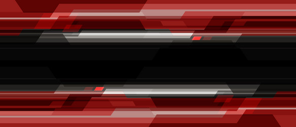 Abstract silver black cyber line geometric red Vector Image