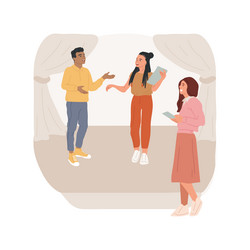 Dance isolated cartoon Royalty Free Vector Image