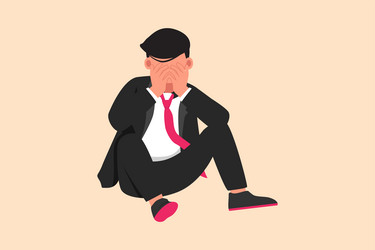 Cartoon flat style drawing competitive Royalty Free Vector