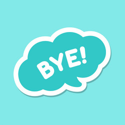 Goodbye Cloud Farewell Vector Images (31)