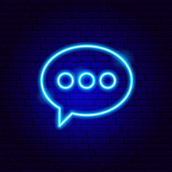 Mobile message neon sign Royalty Free Vector Image