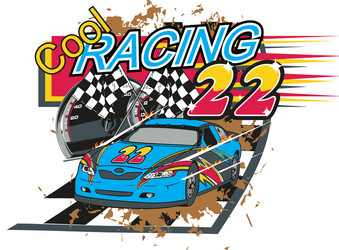 Drag car racing design Royalty Free Vector Image