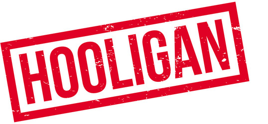 Hooligan rubber stamp Royalty Free Vector Image
