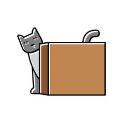 Down preposition english color icon Royalty Free Vector