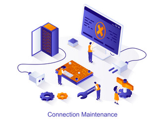 Maintenance technician working Royalty Free Vector Image