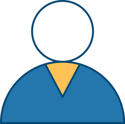 Contact avatar symbol Royalty Free Vector Image