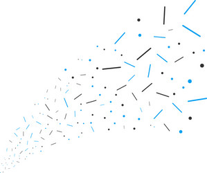 Array network lines with dots connection Vector Image