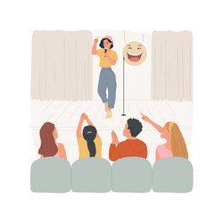 Dance isolated cartoon Royalty Free Vector Image