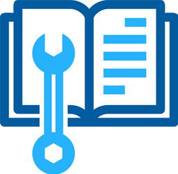 Tool fix and repair logo icon design Royalty Free Vector