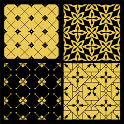 Gold christian church icons on black background Vector Image