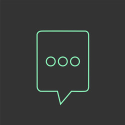 Neon chat icon collection flat designtexting Vector Image