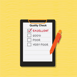 Quality check Royalty Free Vector Image - VectorStock