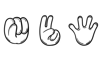Rock Paper Scissors Icons Vector Images (over 230)