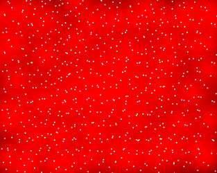 Snowy red background with falling snowflakes Vector Image