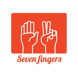 Seven Fingers Vector Images (over 220)