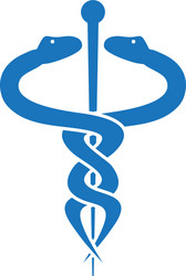 Medical snake graphic design template isolated Vector Image