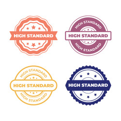 Standard stamp set design Royalty Free Vector Image