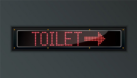 Meeting room led digital sign Royalty Free Vector Image