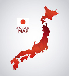 Japan map Royalty Free Vector Image - VectorStock