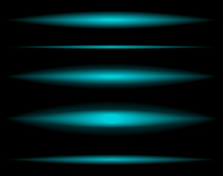 Horizontal light beams fading to transparent Vector Image