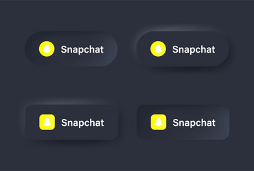 Snapchat 3d logo Royalty Free Vector Image - VectorStock