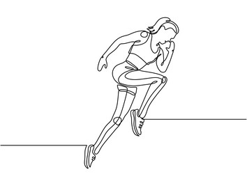 Runner Line Art Vector Images (over 1,300)