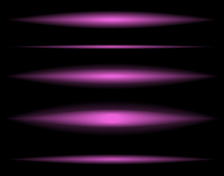 Horizontal light beams fading to transparent Vector Image