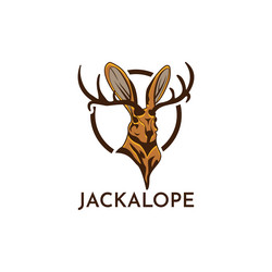 Jackalope logo Royalty Free Vector Image - VectorStock